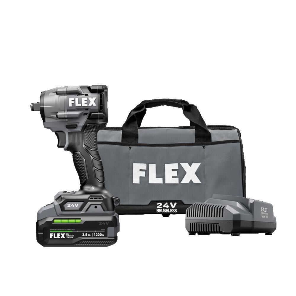 FLEX 1 2 Inch Compact Impact Wrench Stacked Lithium Kit FX1431 1F