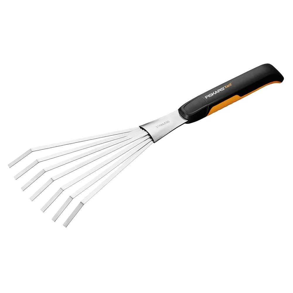Fiskars Xact 7 Tine Garden Hand Rake with Softgrip Handle 315520-1001 ...