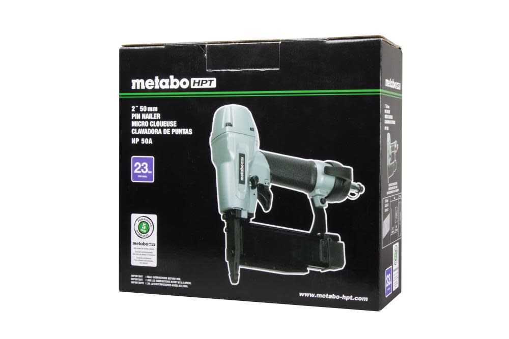 Metabo HPT 23 Gauge 2in PRO Pin Nailer NP50AM - Acme Tools