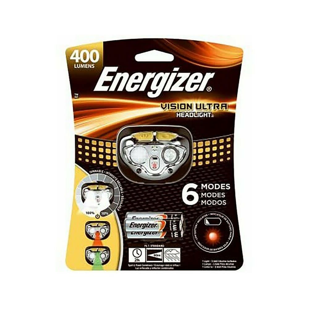 Energizer Headlamp 80M Beam 400 Lumens Vision Heavy Duty LED HDE32E ...