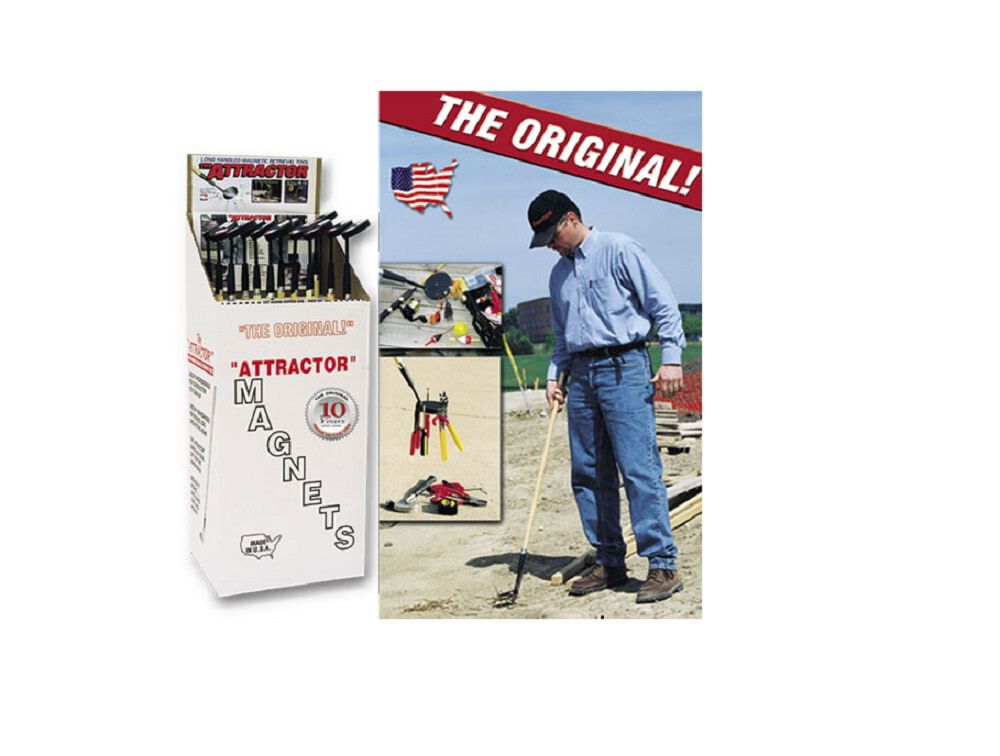 P S Mfg Long Handled Original Green Attractor Magnetic Retrieval Tool ...