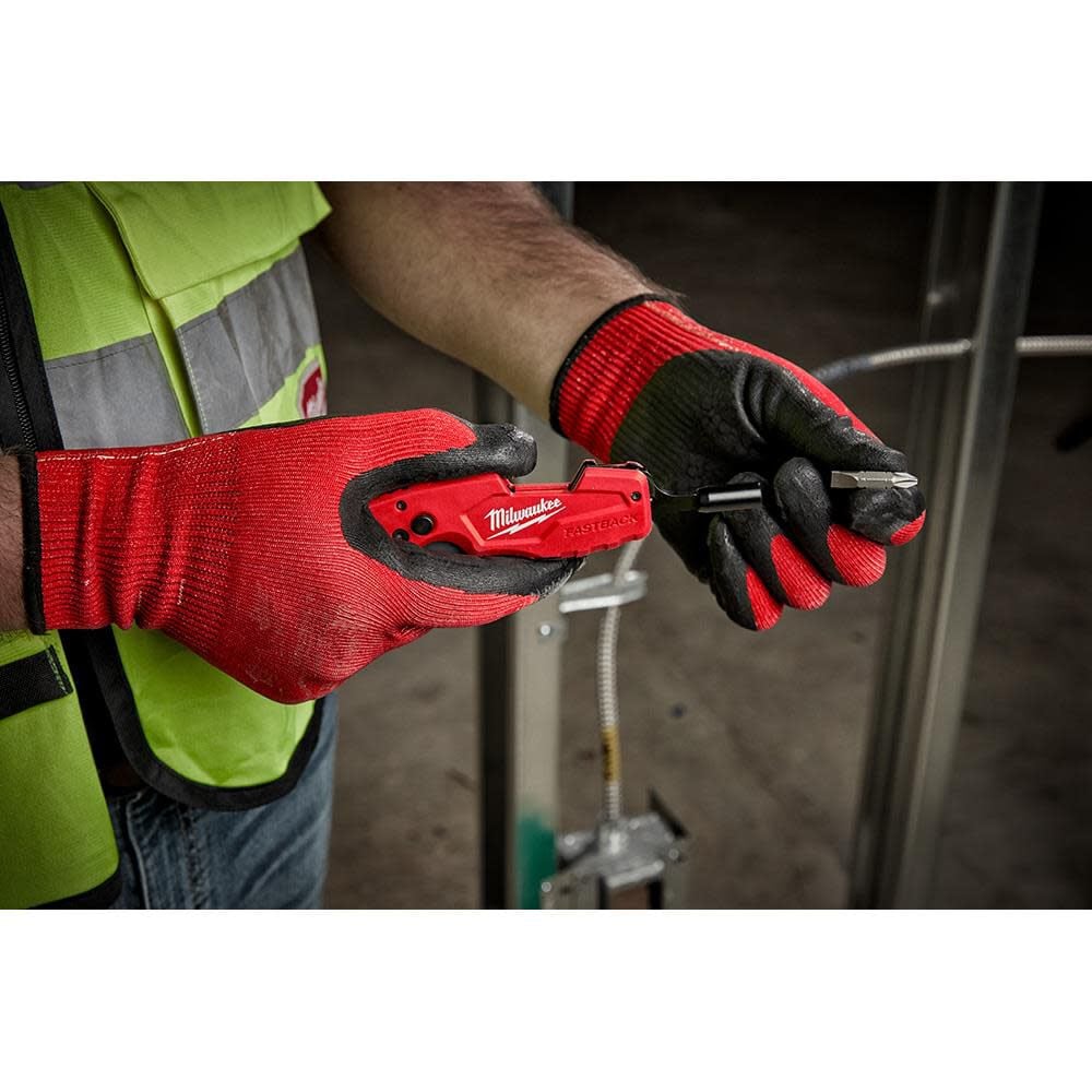 Milwaukee FASTBACK 6IN1 Folding Utility Knife 48-22-1505 - Acme Tools