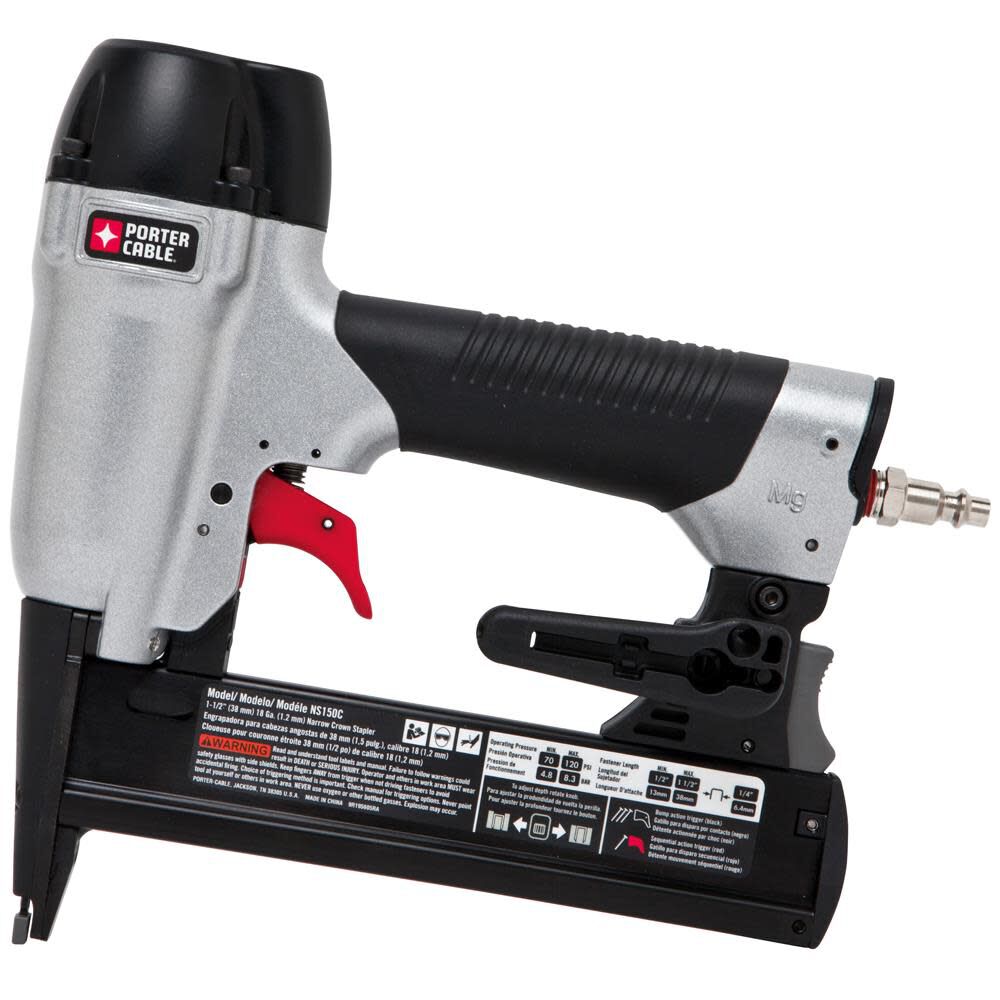 Porter Cable 18 Gauge 1-1/2 In. Narrow Crown Stapler Kit NS150C from ...