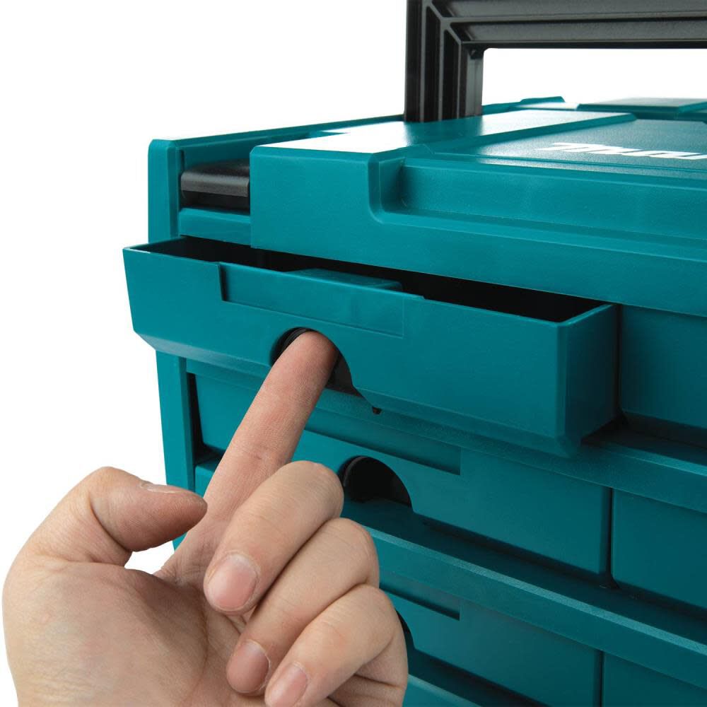 Makita MAKPAC 6 Drawer Interlocking Case 8 1/2in x 15 1/2in x 11 5/8in ...