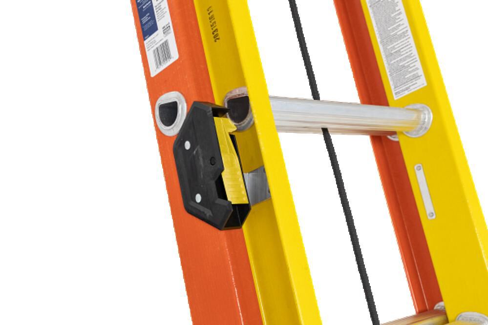 Werner Glidesafe Extension Ladder Fiberglass Tri Rung Type IA T6220W530 ...