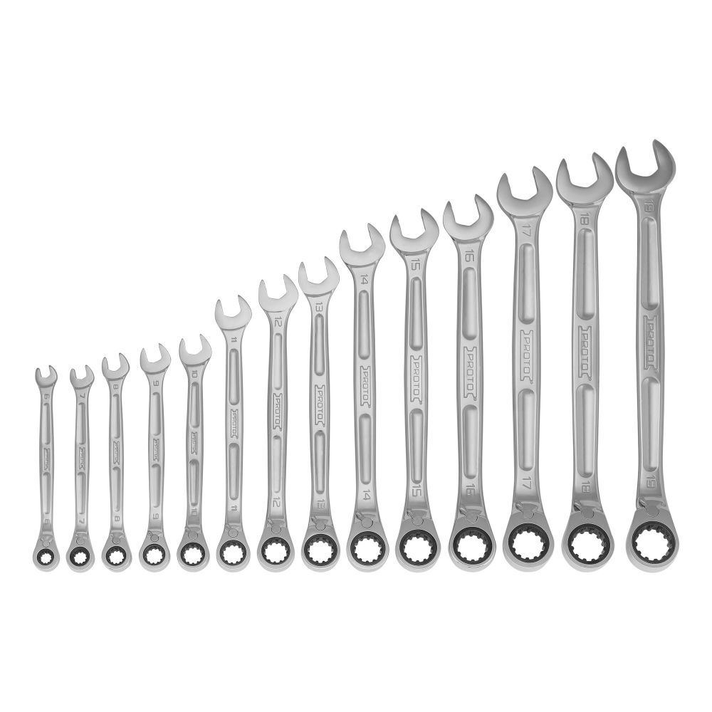 Proto 14 Piece Metric Rathcheting Combo Wrench Set JSCVM-14SB from ...