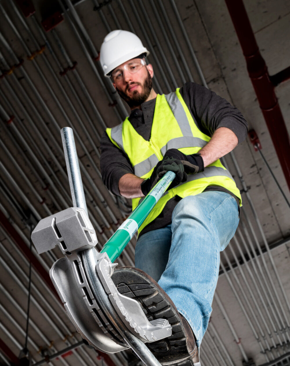 Greenlee Dual-Shoe Hand Bender with Handle, 1/2 inch EMT, Rigid, and ...