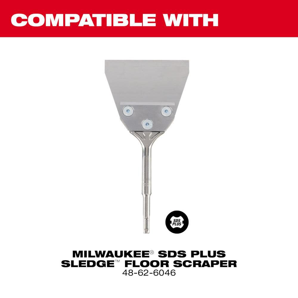 Milwaukee SDS PLUS SLEDGE Floor Scraper Replacement Kit 48-62-1914 from ...