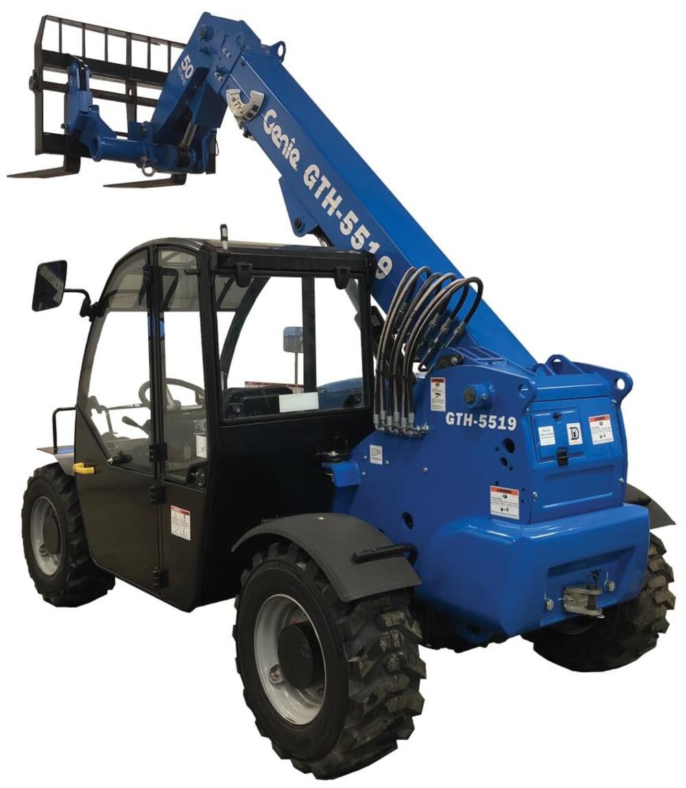 Genie 5500 LB. Capacity - 19 Ft. Reach Telehandler with Heated Cab and ...