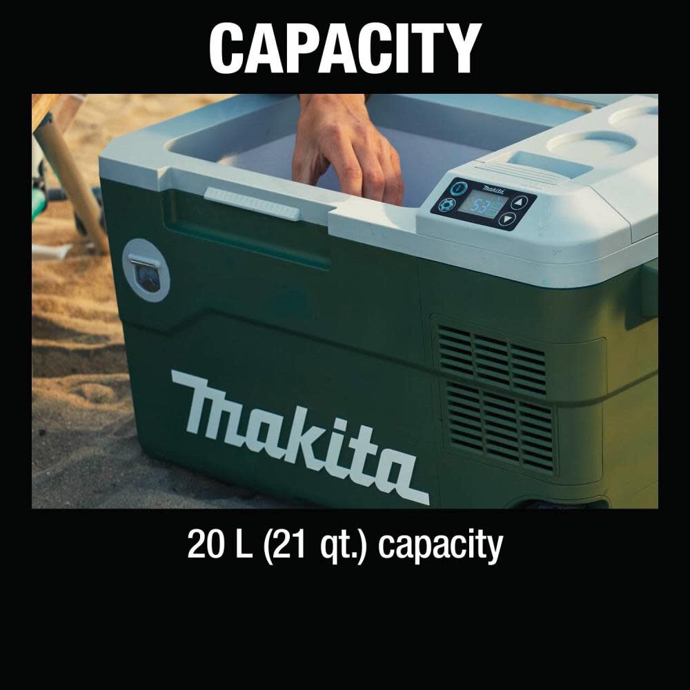 Makita Outdoor Adventure Cooler/Warmer 18V X2 LXT 12V/24V DC Auto AC ...