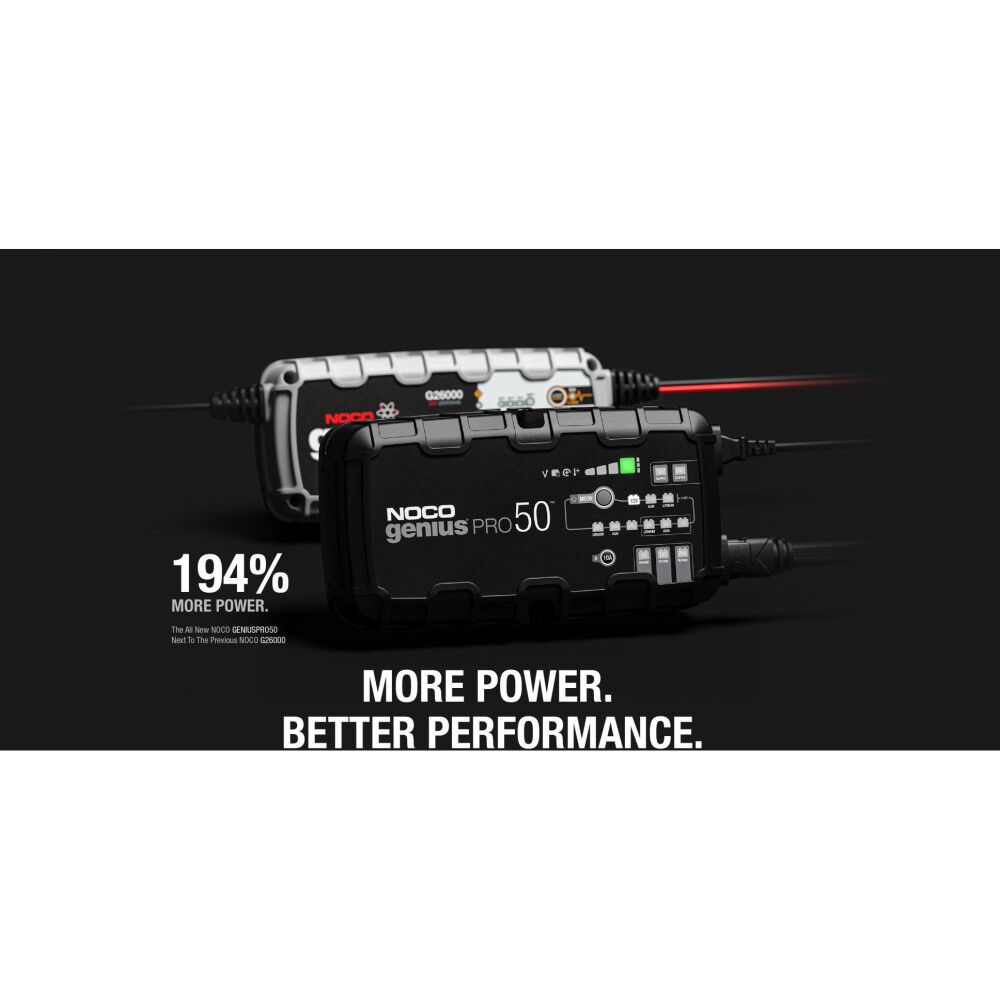 Noco Smart Battery Charger 6V/12V/24V 50A Multi Voltage GENIUSPRO50 ...