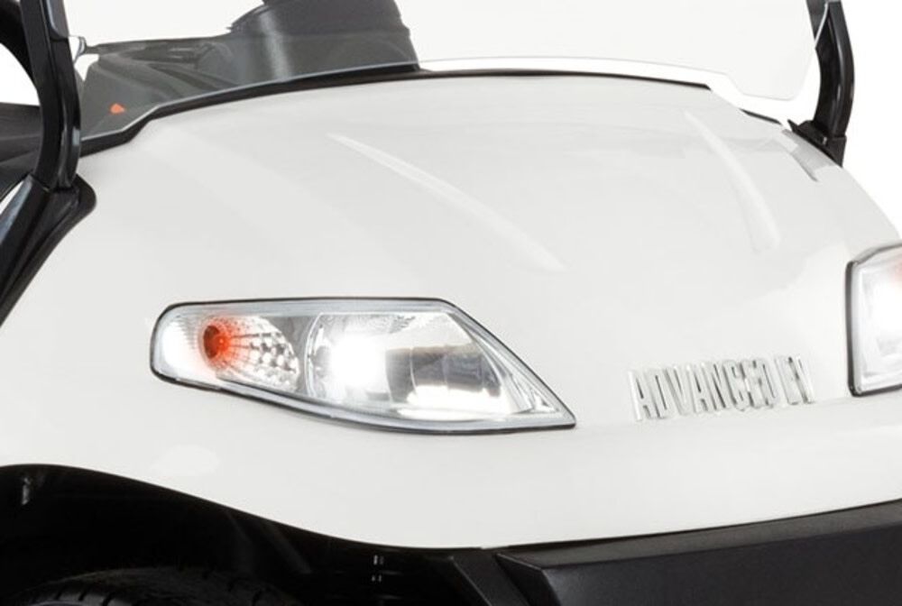 Advanced EV 48V Electric 2+2 Passenger Lifted Golf Car Silver EV1 4L ...