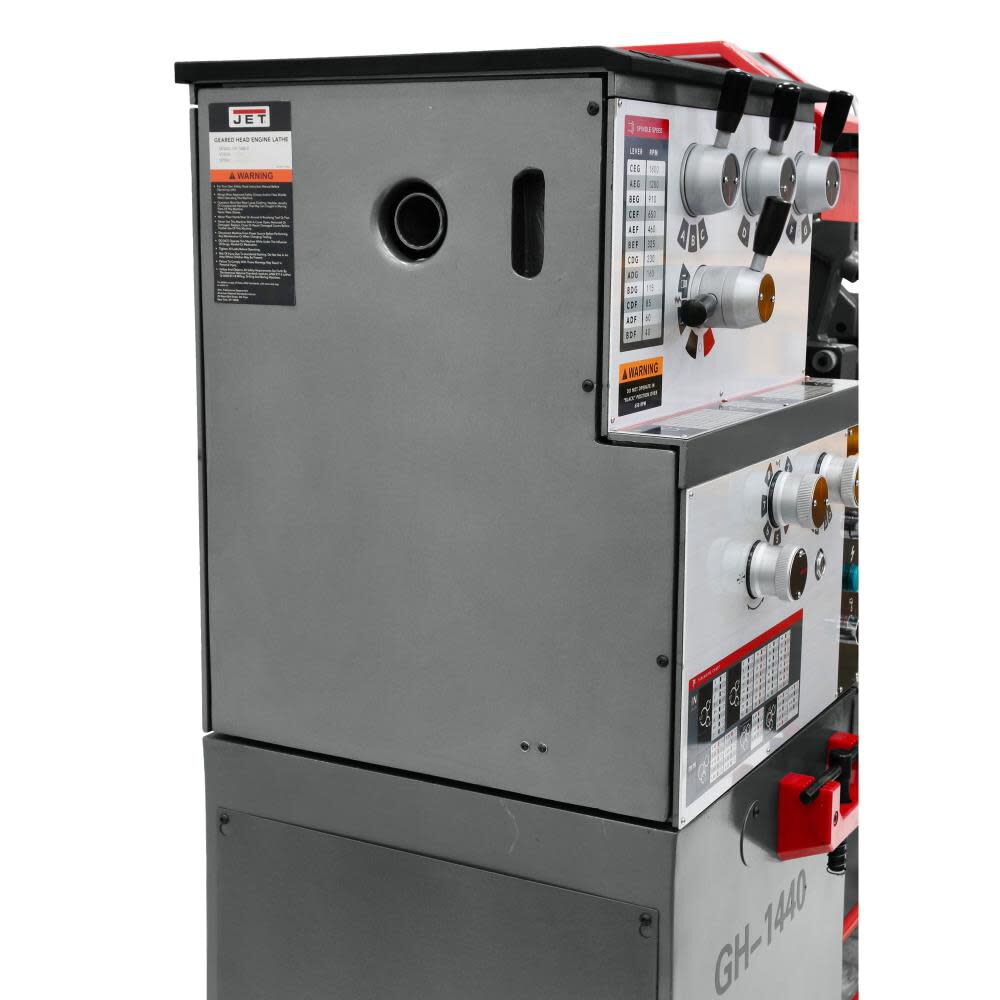 JET 14 x 40 Gear Head 3 Phase Lathe with ACU-RITE 203 DRO and Collet ...