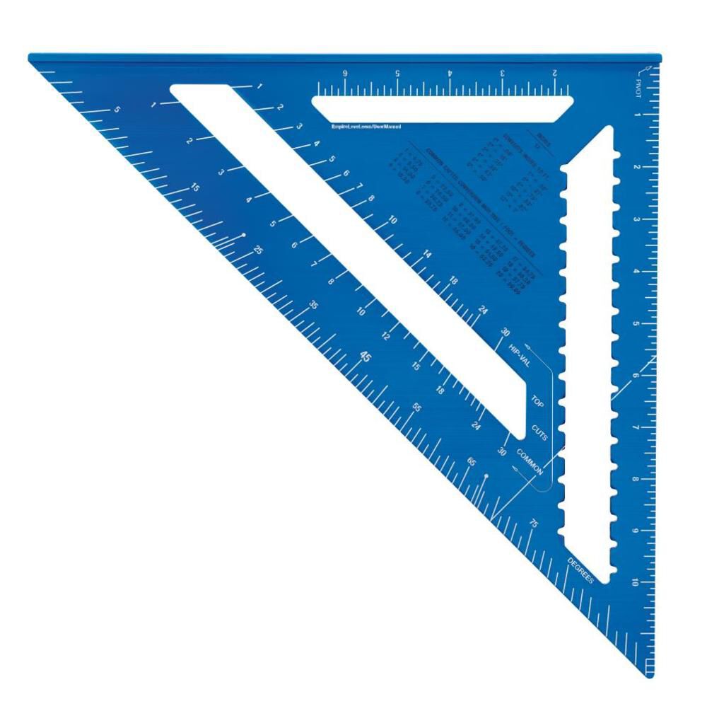 Empire Level 12 in. True Blue Laser Etched Rafter Square E3992 - Acme Tools