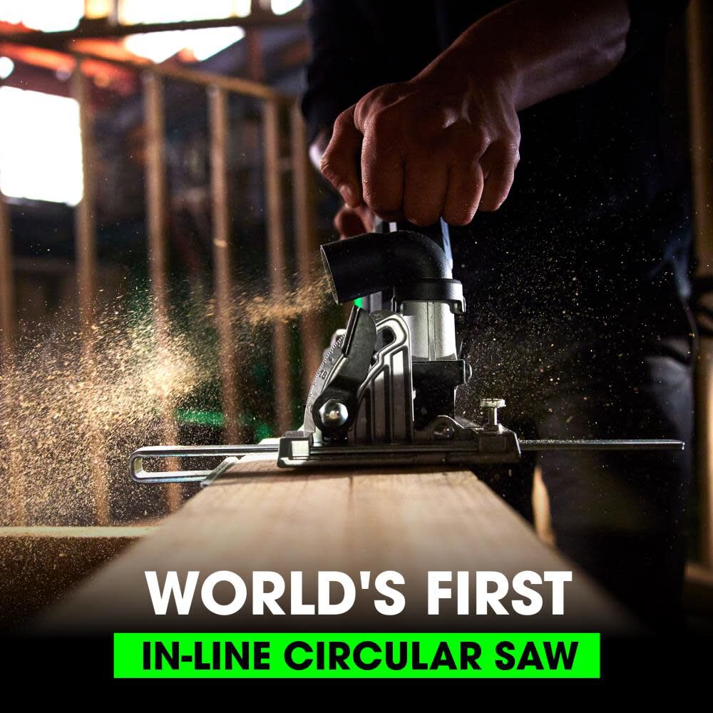 FLEX 24V 6-1/2-In In-Line Circular Saw Kit FX2131A-1C - Acme Tools