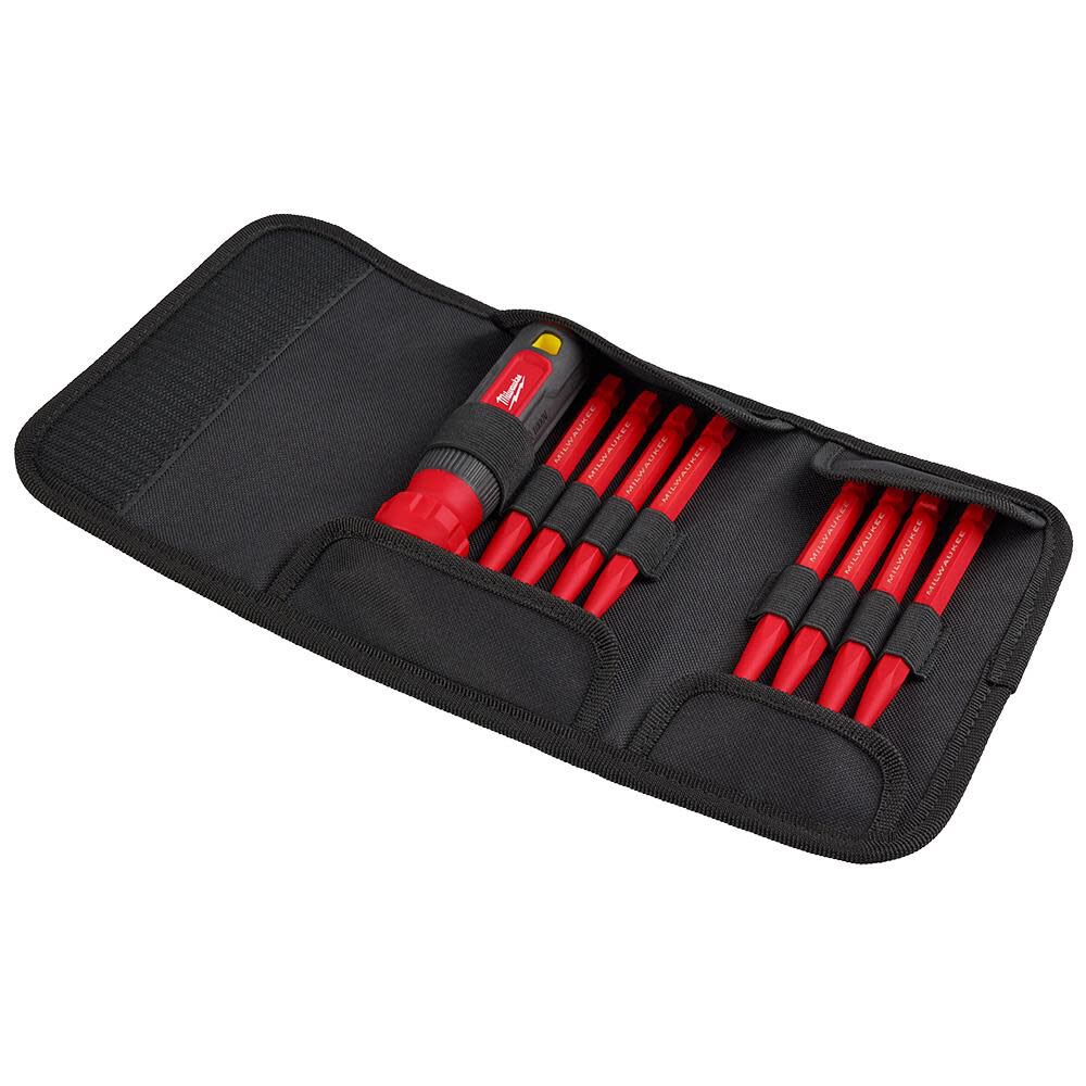 Milwaukee 8-in-1 1000V Insulated Slim Tip Multi-Bit Screwdriver 48-22 ...
