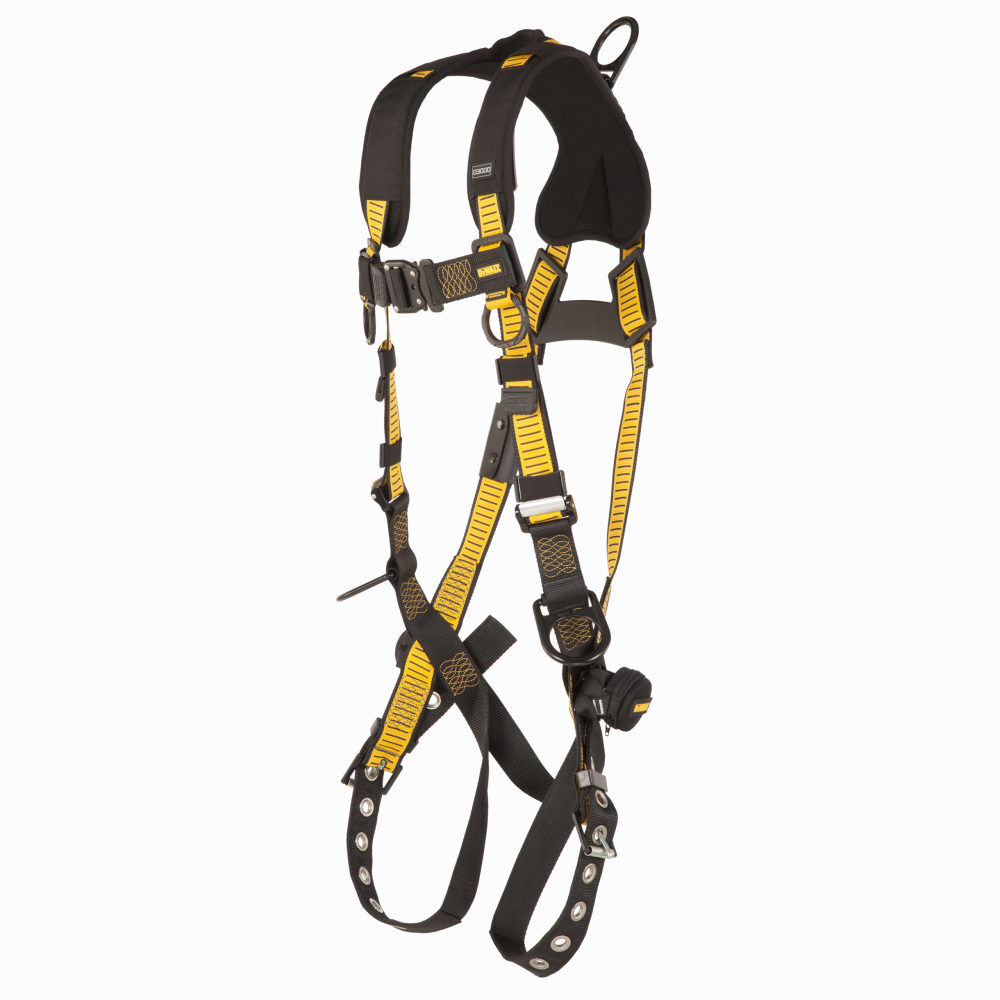 DEWALT D3000 Series L-XL TB Leg QC Chest Vest Style Full Body Harness ...