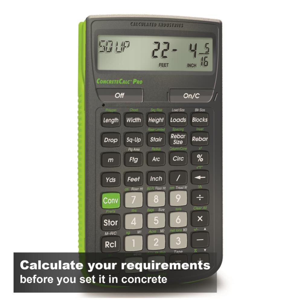 Calculated Industries Concrete Construction Math Calculator 4225 from ...
