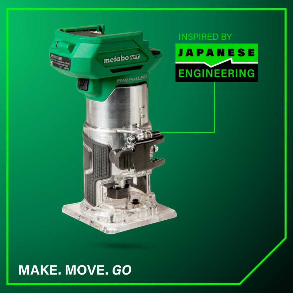 Metabo HPT 18V Cordless Trim Router (Bare Tool) M1808DAQ4M - Acme Tools