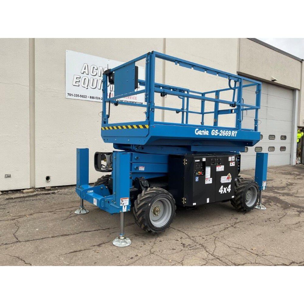 Genie 26ft Dual Fuel Rough Terrain Scissor Lift GS-2669 RT from Genie ...