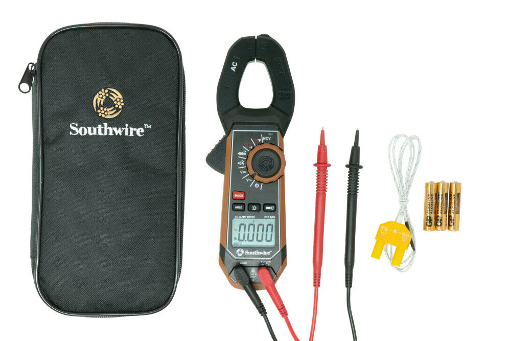 Southwire AC Clamp Meter with Built-In NCV Worklight 21510N - Acme Tools