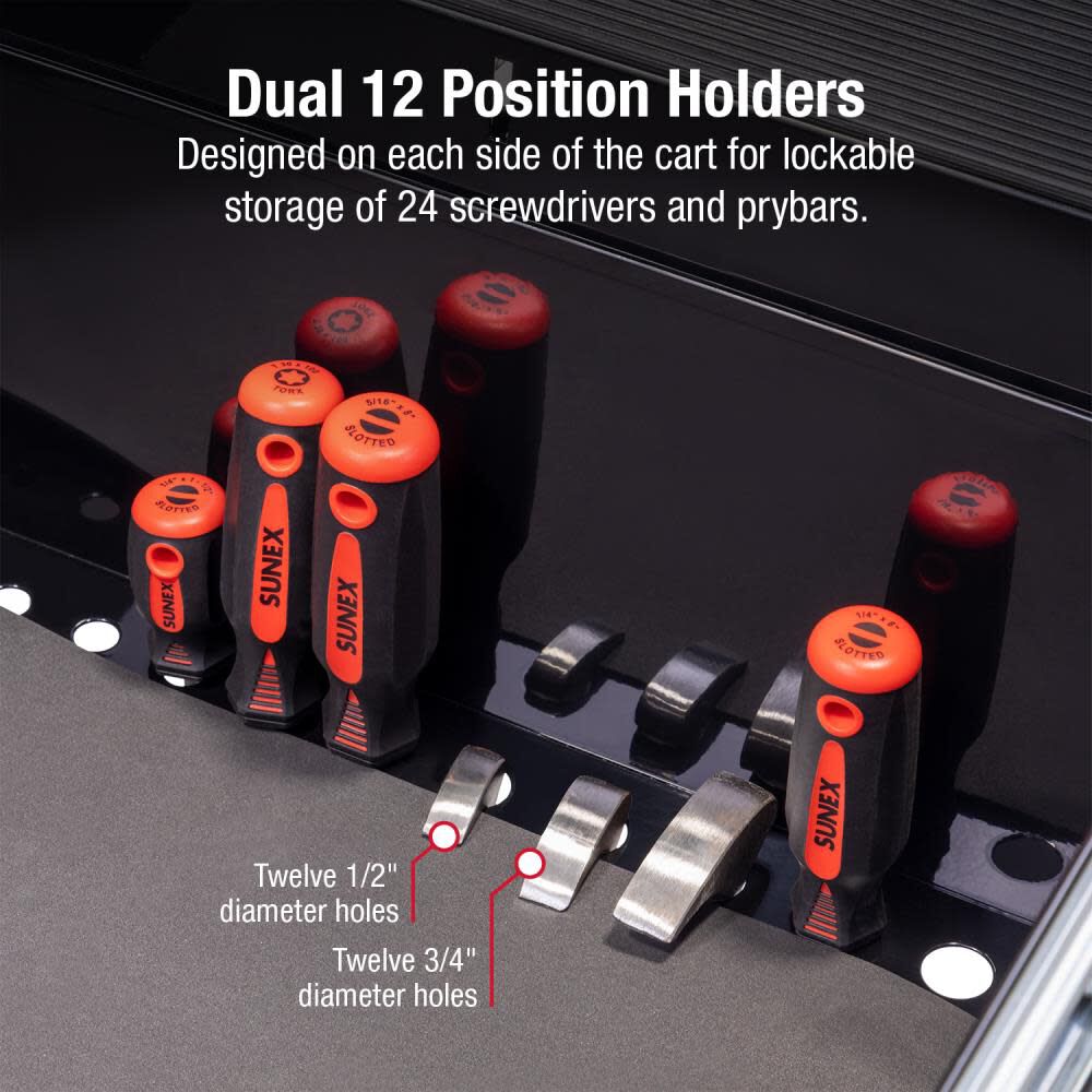 Sunex Compact Slide Top Utility Cart 8035 from Sunex - Acme Tools