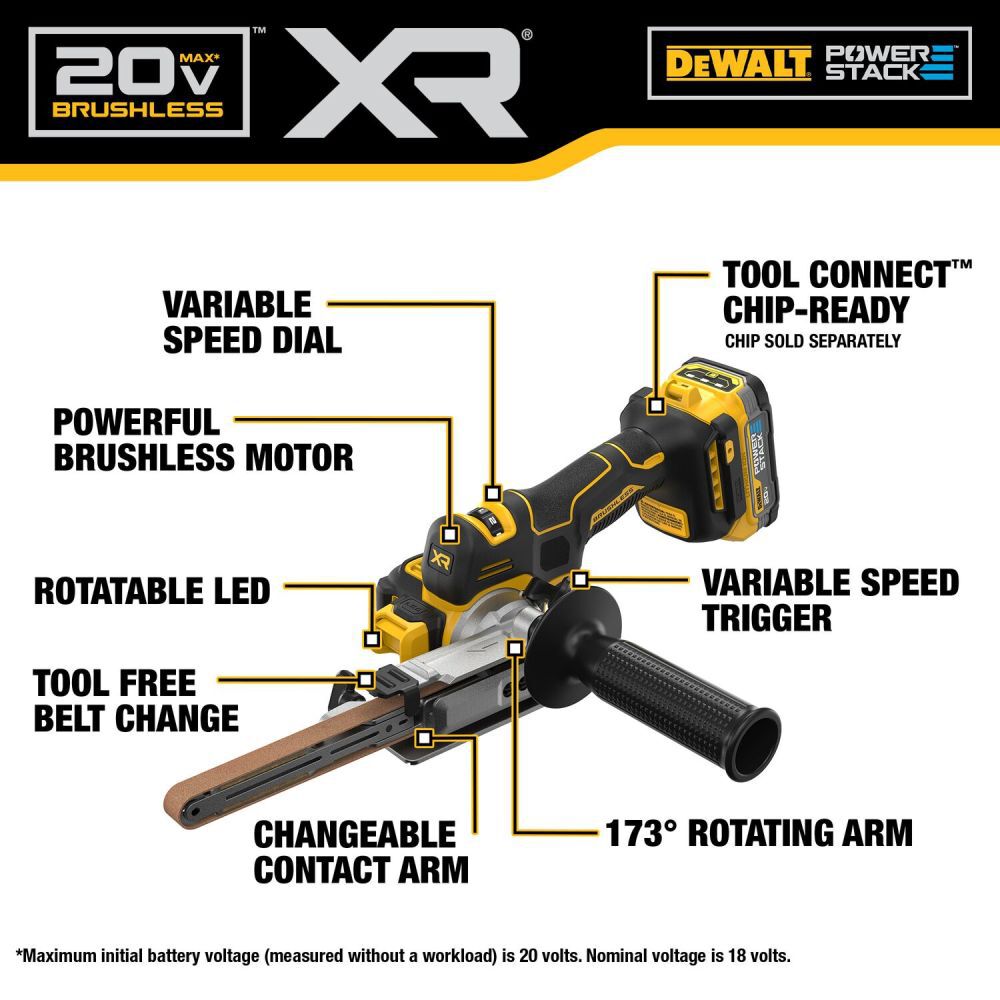 DEWALT 20V MAX XR Bandfile Kit DCM200E1 - Acme Tools