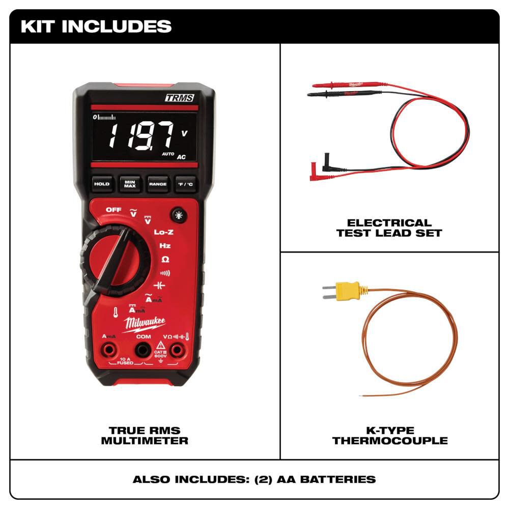 Milwaukee Digital Multimeter 2217-20 - Acme Tools