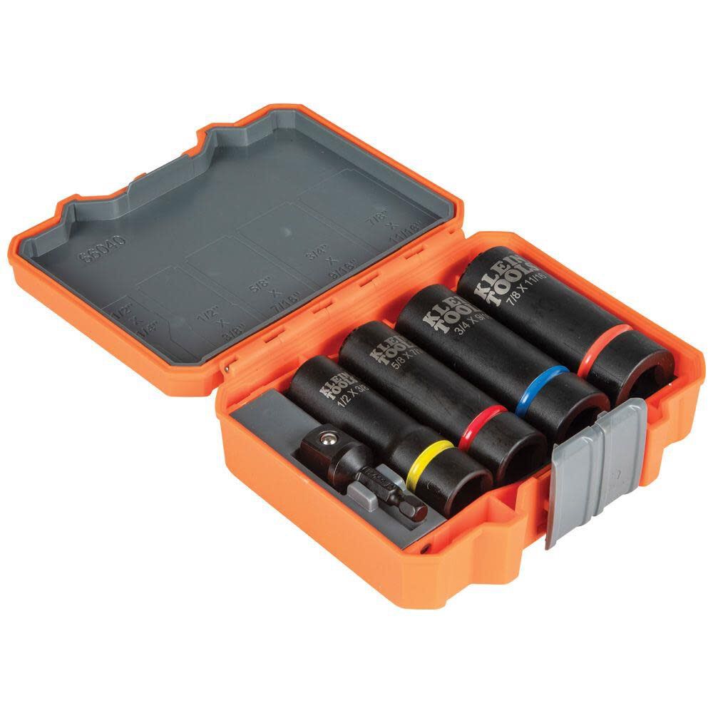 Klein Tools 2-In-1 Impact Socket Set 5-Piece 66040 - Acme Tools