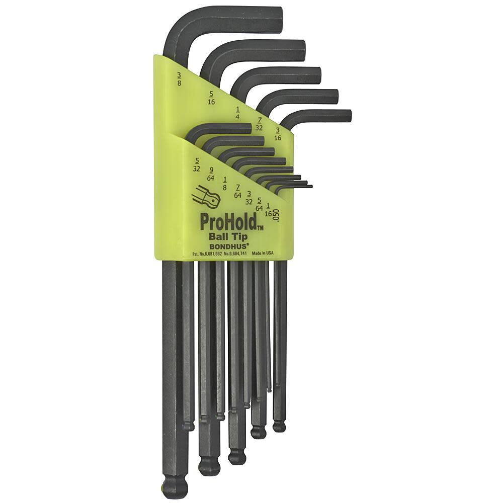 Bondhus Set 13 ProHold Balldriver Lwrench 74937 - Acme Tools