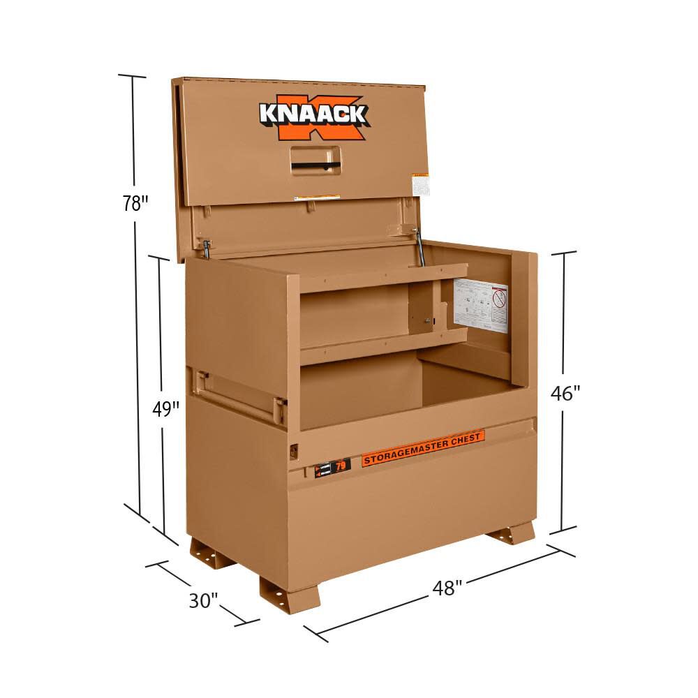 Knaack 30-in W x 48-in L x 49-in Steel Jobsite Box 79 - Acme Tools