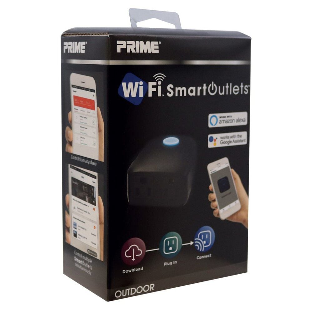 Prime 2 Outlet Outdoor WiFi Remote Control Smart Outlet RCWFIO - Acme Tools