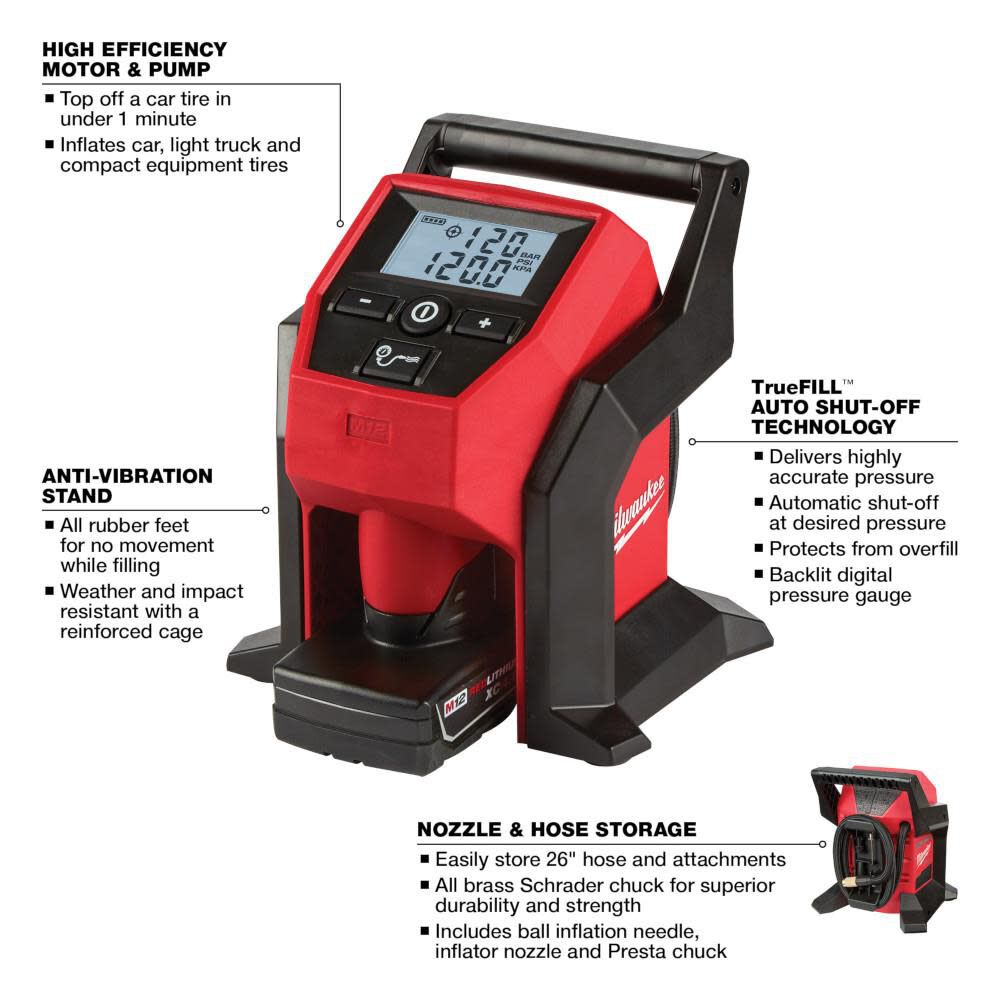 Milwaukee M12 Compact Inflator Kit 2475 21xc – Sansujyuku