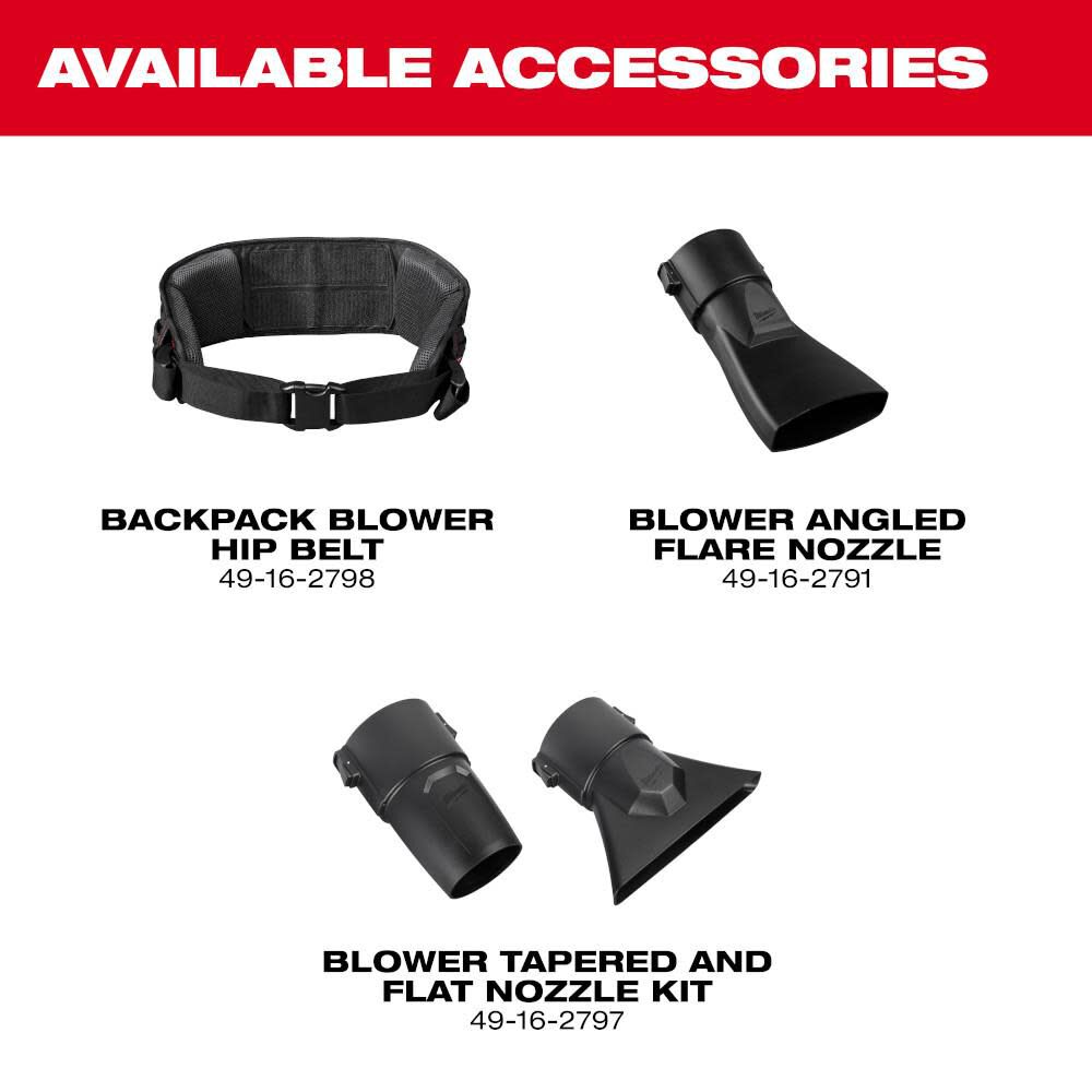 Milwaukee M18 FUEL Dual Battery Backpack Blower (Bare Tool) 3009-20 ...