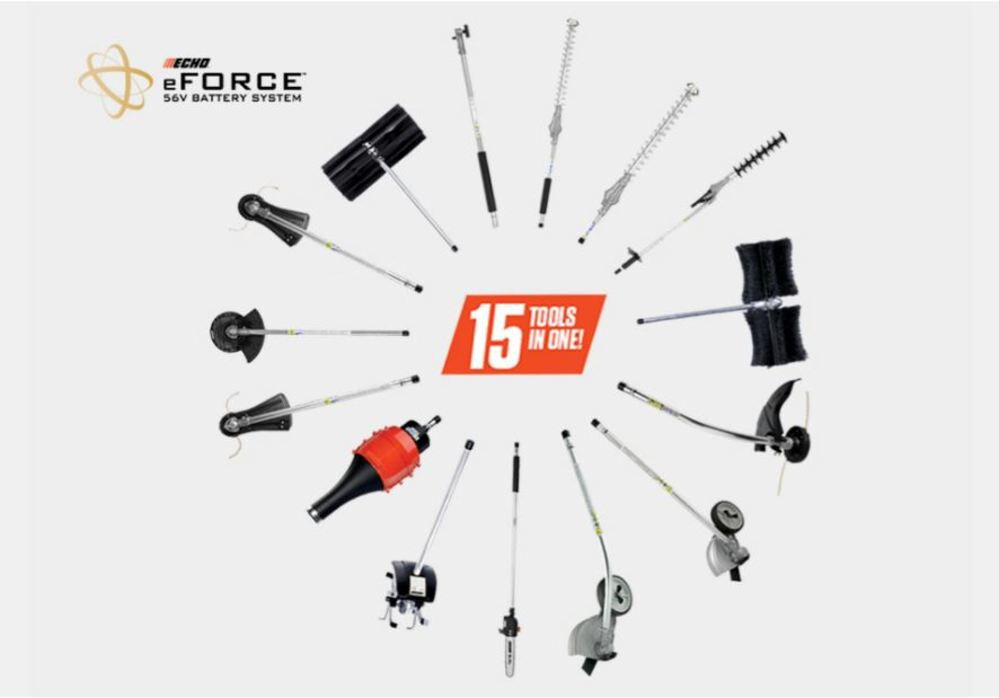 Echo eForce X Series 56V Powerhead Li Ion Battery Powered Kit DPAS-2100C1 from Echo - Acme Tools