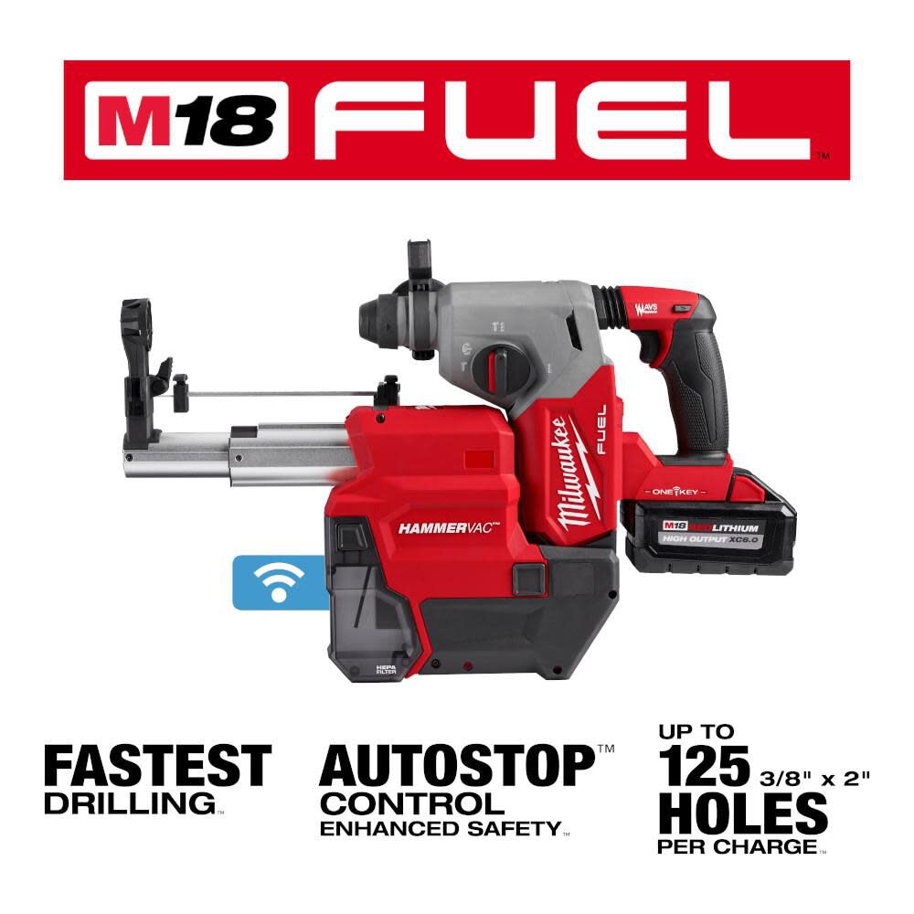 Milwaukee M18 FUEL 1inch SDS Plus Rotary Hammer with ONE-KEY Dust ...