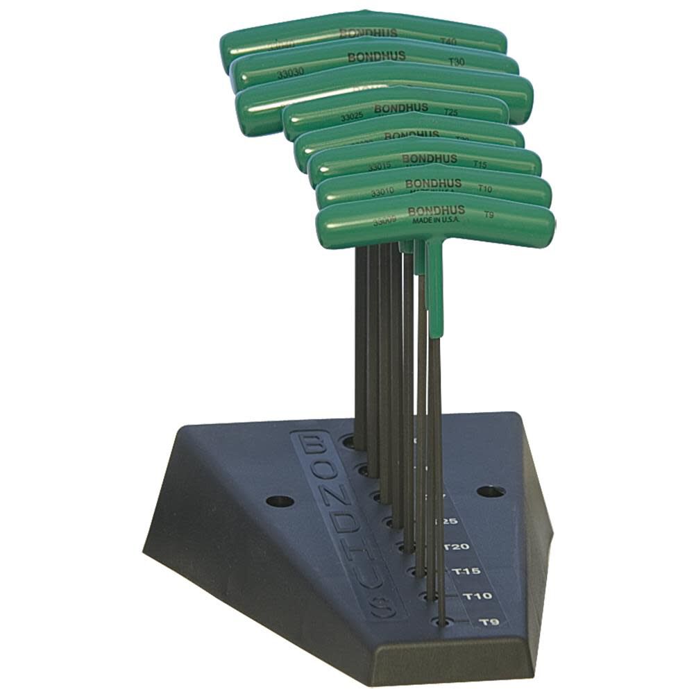 Bondhus 8pc T-handle Torx Set T9-T40 33034 - Acme Tools