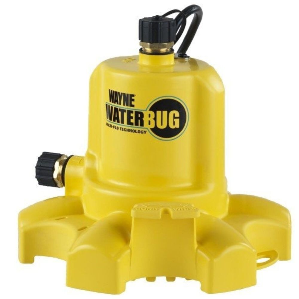 Wayne Water Systems WaterBUG Submersible Water Removal Pump with Multi ...