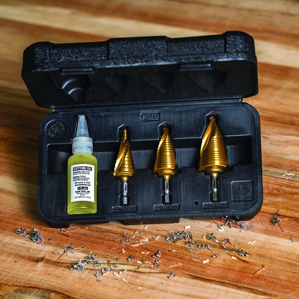 Klein Tools Electricians Step Drill Bit Set 25951 - Acme Tools