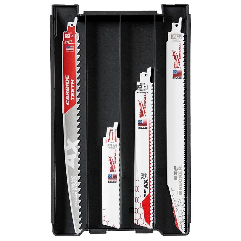 Milwaukee SAWZALL Blade PACKOUT Kit 15pc 49-22-5641 - Acme Tools