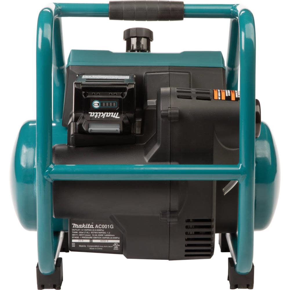 Makita 40V max XGT Brushless Cordless 2 Gallon Quiet Series Compressor ...