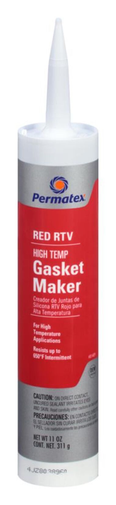 Permatex High-Temp Red RTV Silicone Gasket Maker 81409 - Acme Tools
