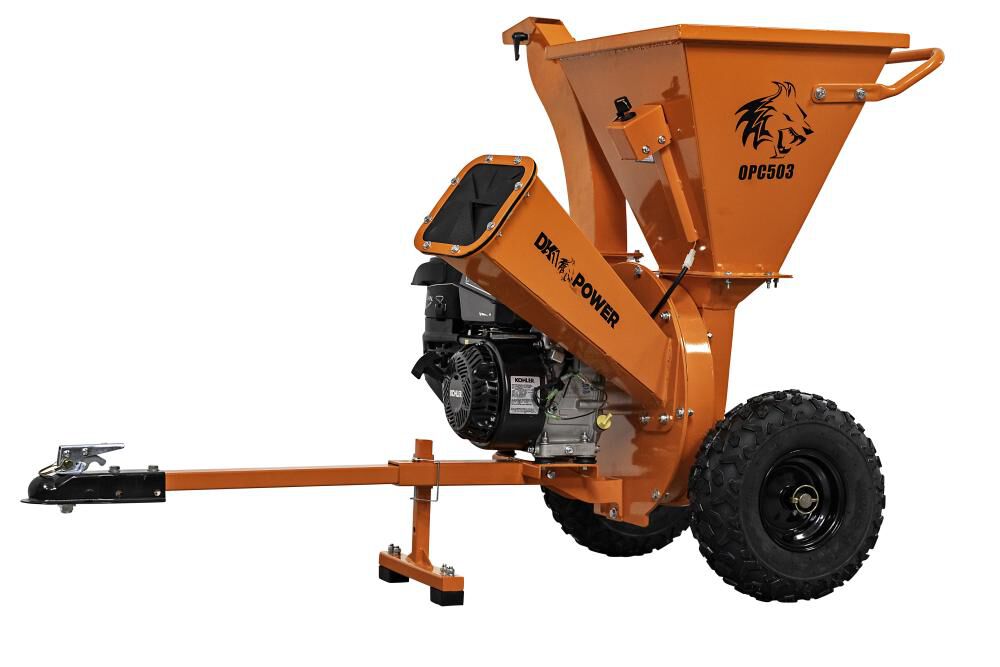 DK2 Chipper Shredder with Trailer Tow Hitch 3in 7 HP 208cc OPC503 from ...