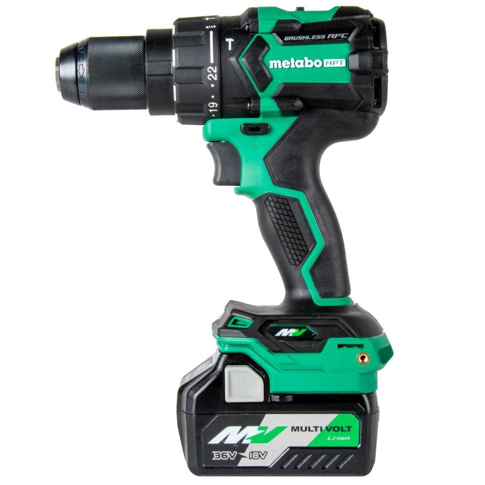 Metabo HPT 36V MultiVolt Cordless Brushless 1/2in Hammer Drill Kit ...