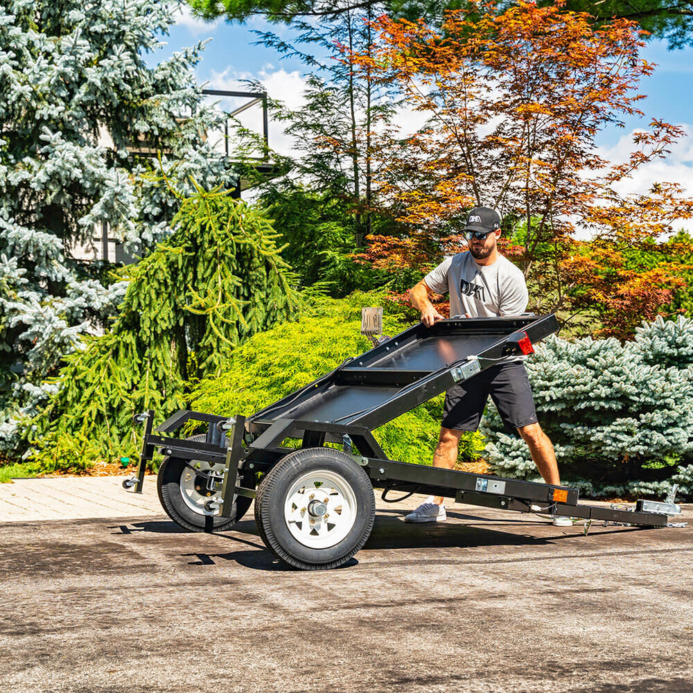 DK2 Folding Trailer 4' x 8' Single Axle Utility MFT4X8 - Acme Tools