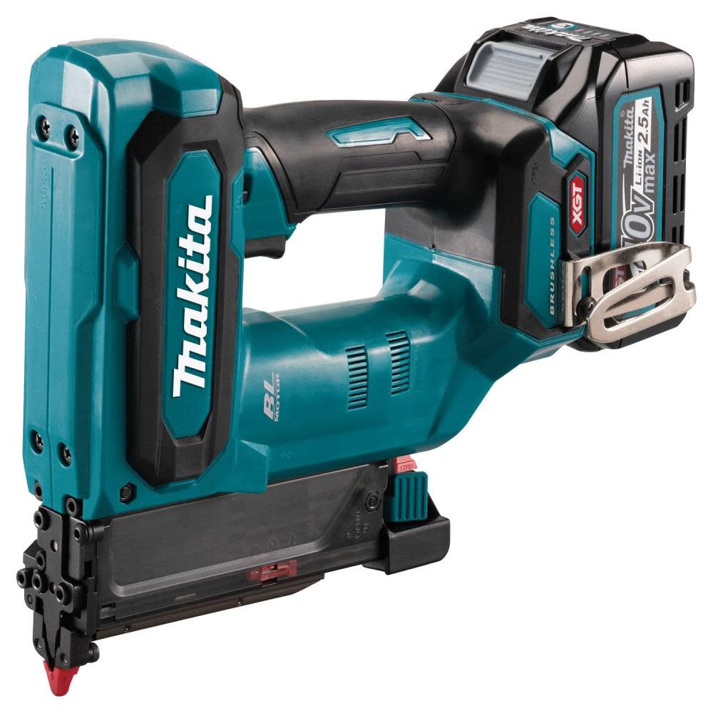 Makita 40V max XGT Pin Nailer Kit Brushless Cordless 23 Gauge 2.5Ah ...