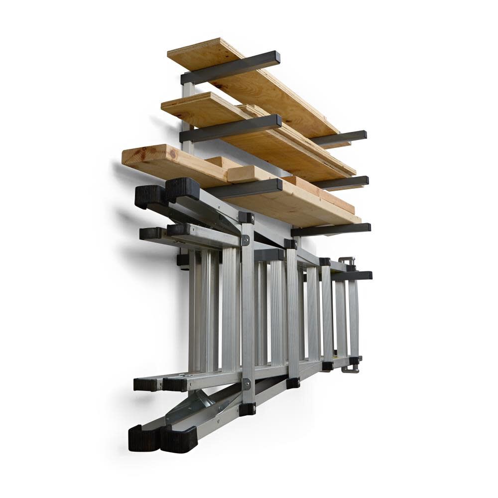 Bora Portamate Wall Mounted Storage Rack 4 Level Gray/White PBR-0420 ...