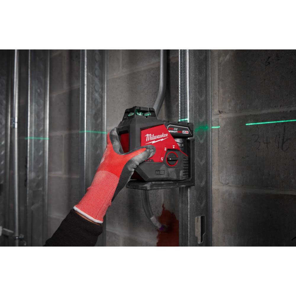 Milwaukee M12 Green 360 Single Plane Laser Kit 3631-21 - Acme Tools