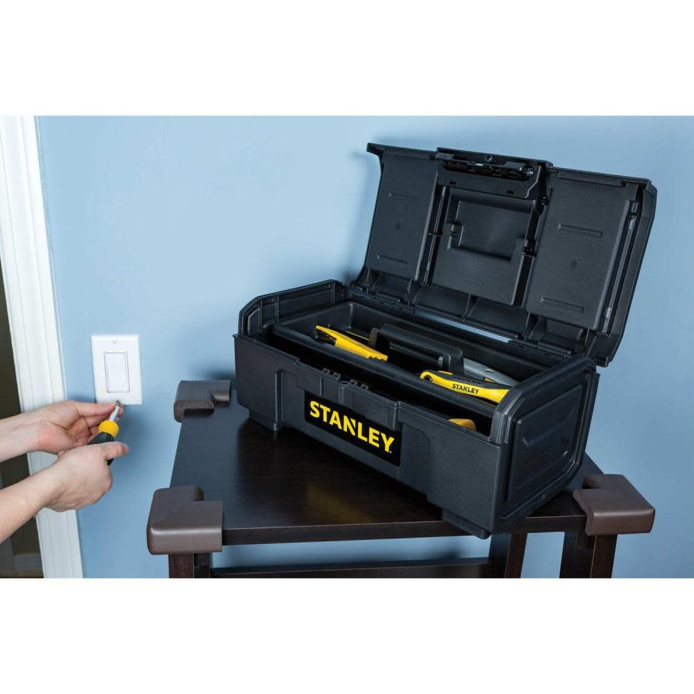 Stanley 16in One-Touch Tool Box with Removable Lid Organizers STST16420 ...
