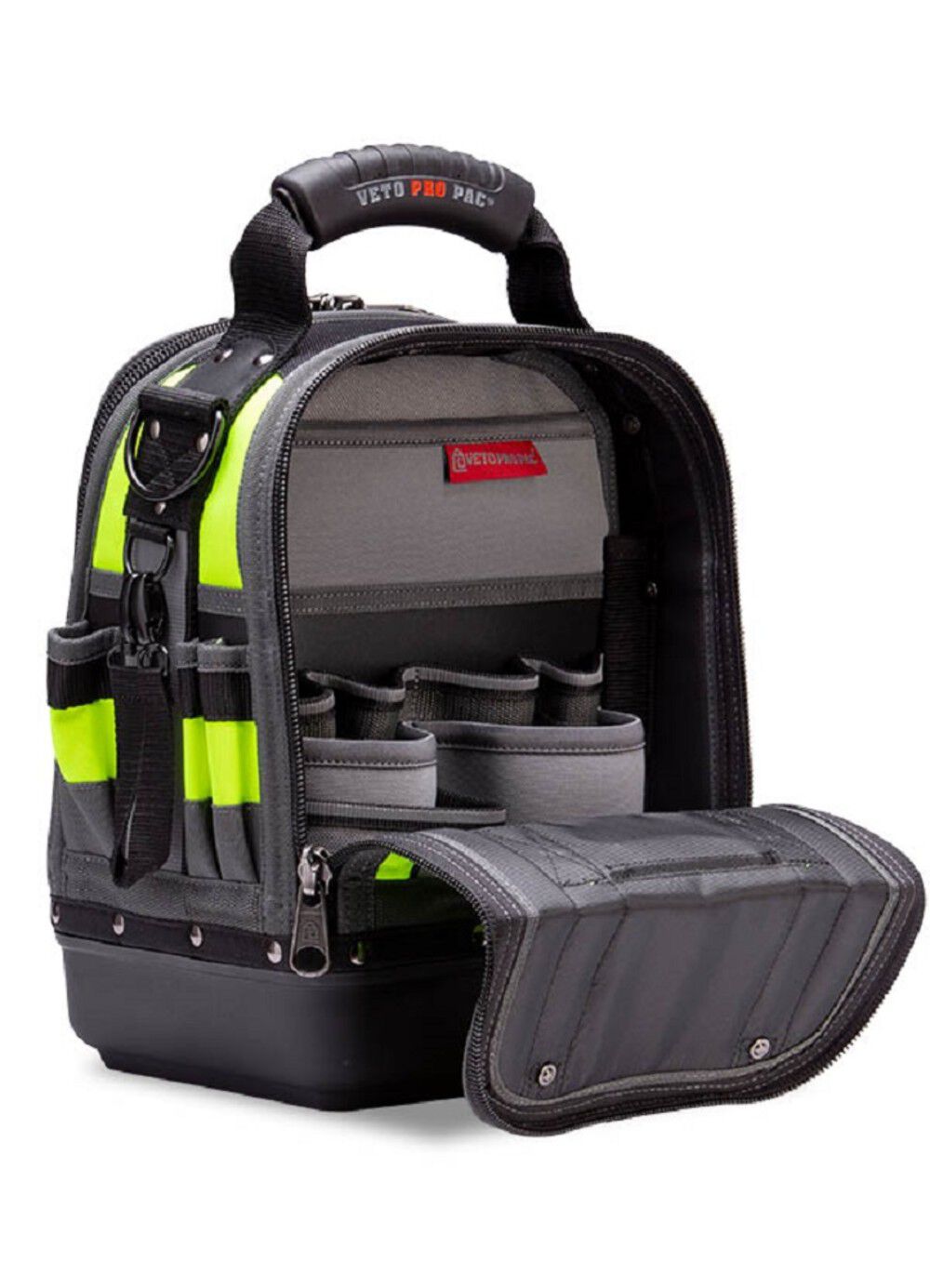 Veto Pro Pac Tech Tool Bag Compact/Tall Hi Viz Yellow TECH MCT HI-VIZ ...